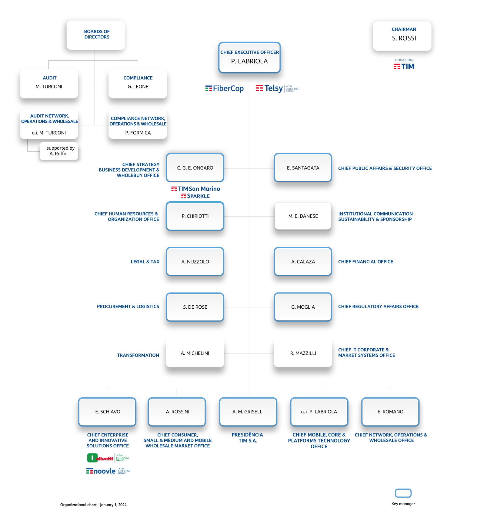 TIM Group | The organizational structure