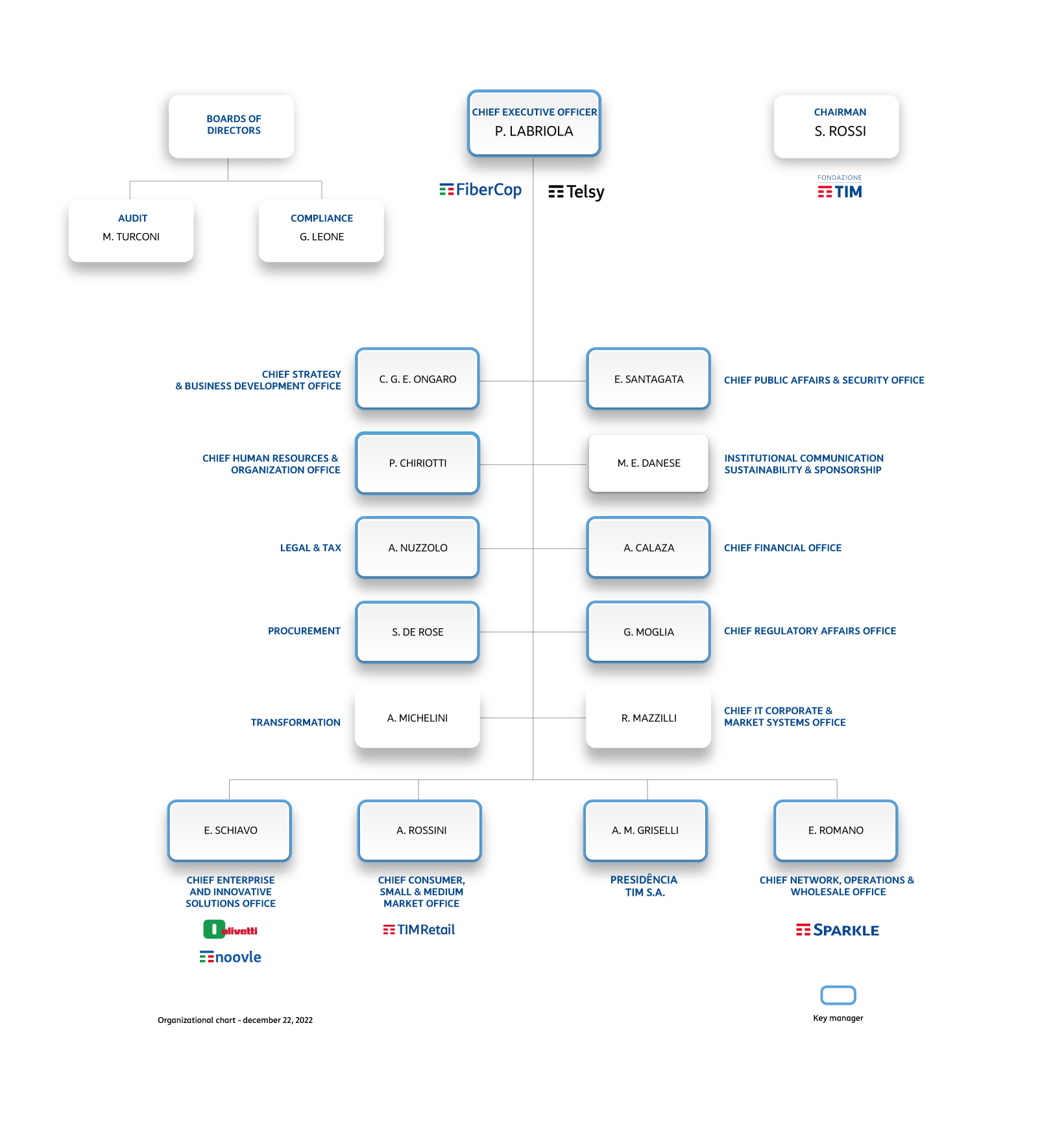 TIM Group | The organizational structure