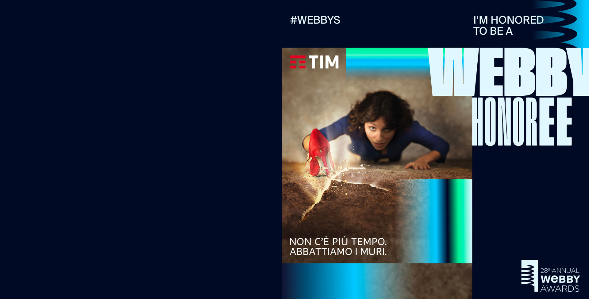 Gruppo TIM | LaParitàNonPuòAspettare ai Webby Awards 2024
